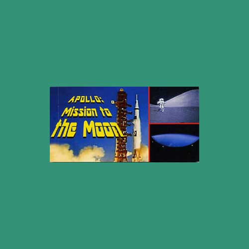 APOLLO Mission to the Moon / Moon Landing Small 4 x 2 inch Motion Flip ...