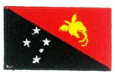 us seller small Papua New Guinea national country FLAG sew or Iron On ...