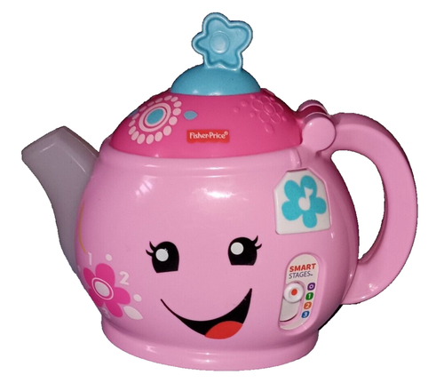 Fisher Price Laugh And Learn Teapot Tea Pot Pink Talking Interactive ...
