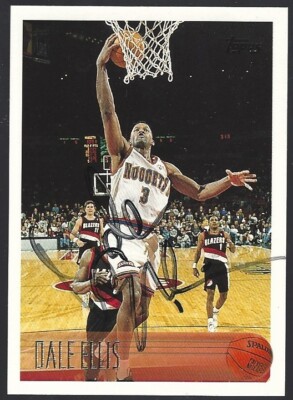 1996-97 Topps basketball #153 Dale Ellis IP autograph signed card | eBay