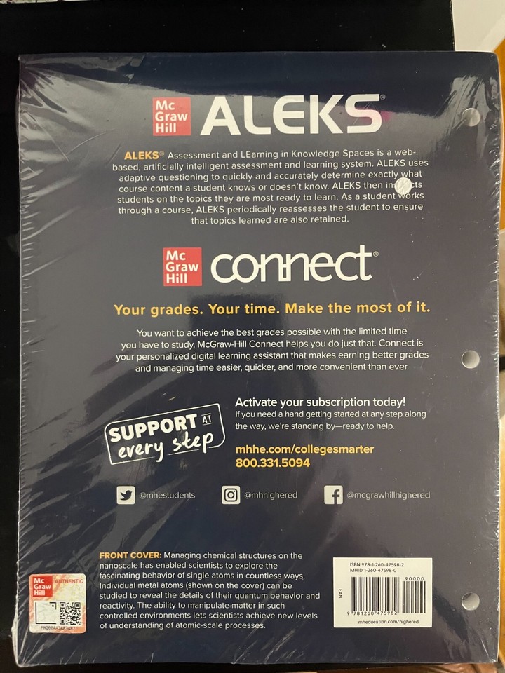 Loose Leaf for Chemistry: Atoms First 4th EDITION by Julia BURDGE ...