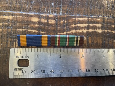 ORIGINAL WWII USAAF THEATER MADE RIBBON BAR SET AIR MEDAL / ETO | eBay
