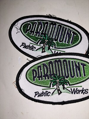 Paramount California Public Works Patch Lot Of 2 Street Services Tech ...