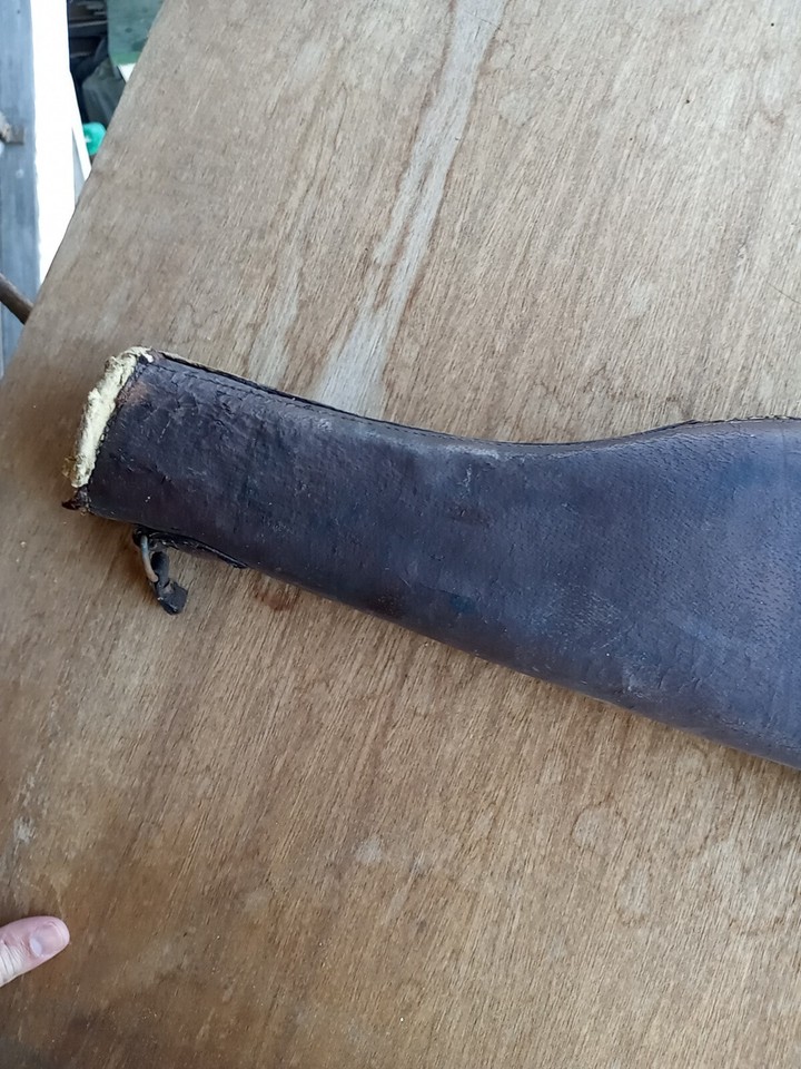 Leather Antique Rifle Scabbard Gun Protection Hunting Firearm Carrying ...