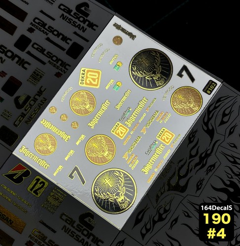 Team Jagermeister Racing Waterslide Decals 1/64 CUSTOM Hot Wheels # 190 ...