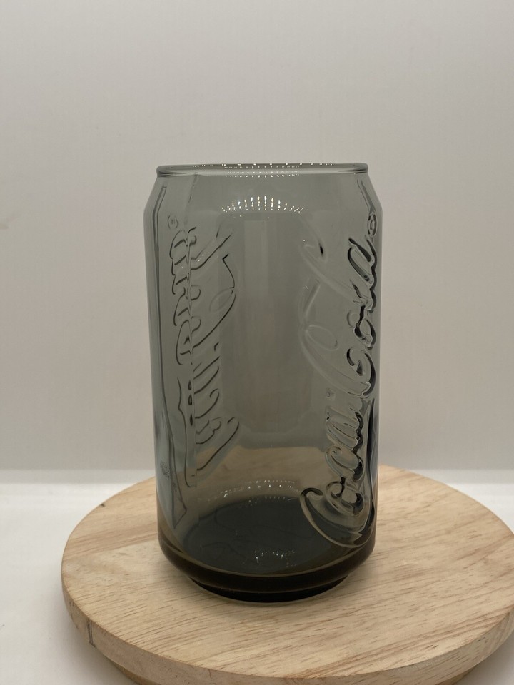 Vintage Coca-Cola Can Shaped Smoke Tint Coke Glass - 12 oz from ...