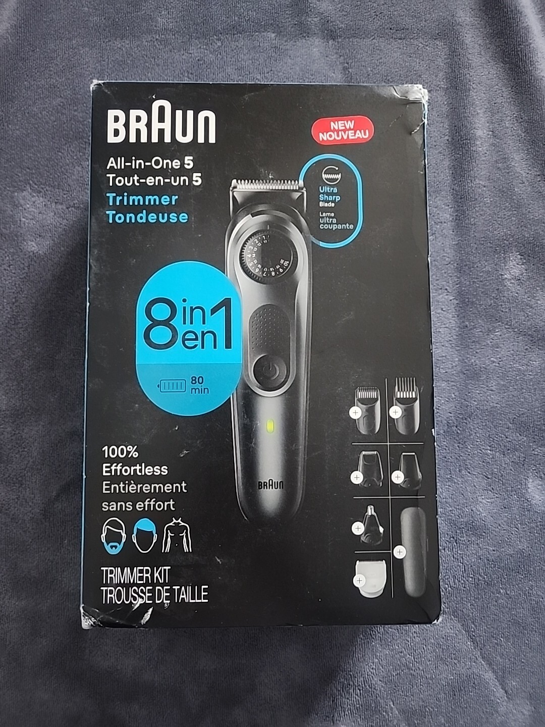 BRAUN All-in-One Style Kit Series 5 5517, 8-in-1 Trimmer for Men with ...