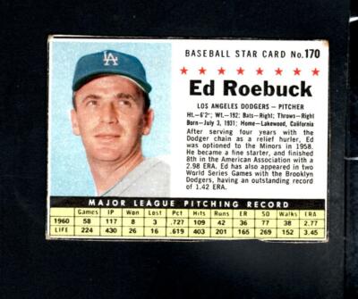 33013* 1961 Post # 170 Ed Roebuck | eBay