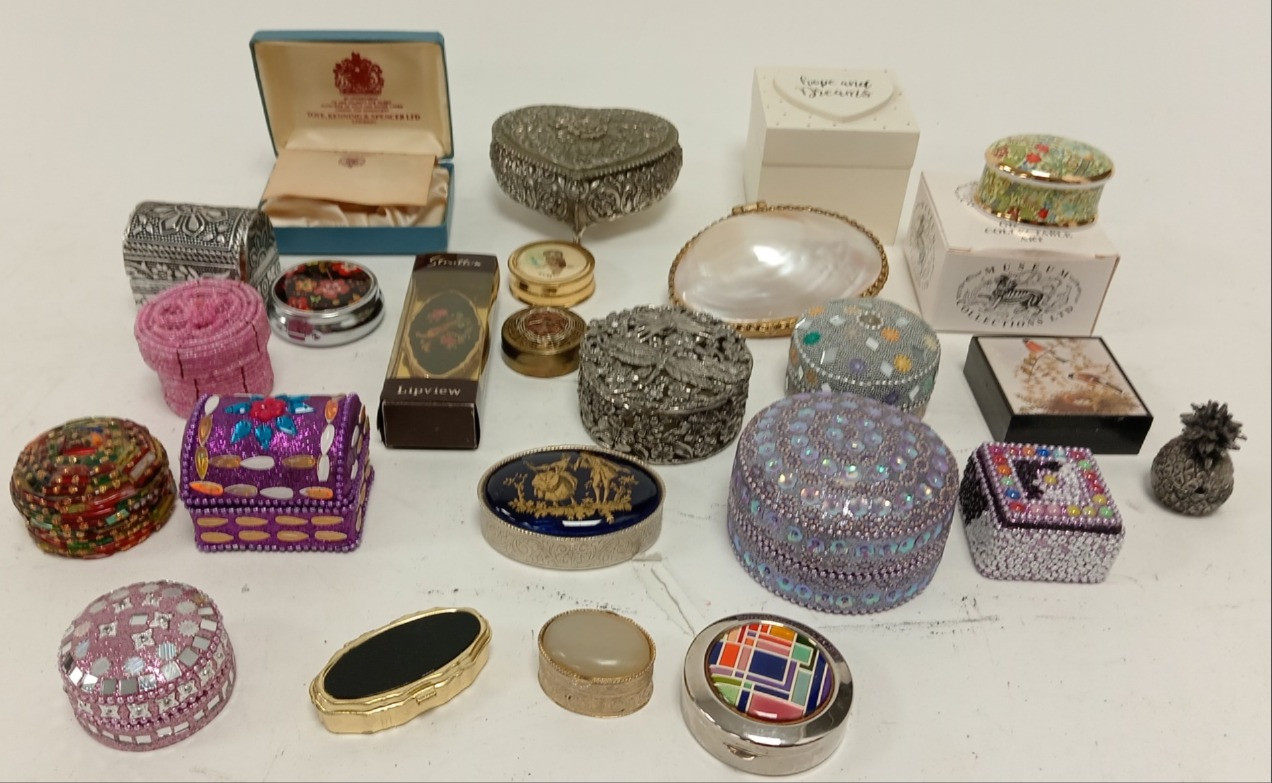 Unique Collection of Decorative Trinket Boxes - Vintage & Modern Mixed ...
