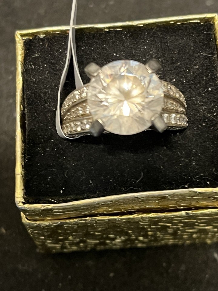 Lot of (4) Sterling Silver Rings All Size 9 Assorted Gemstones 22g Lot ...