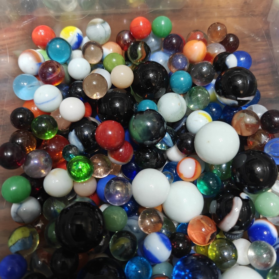 Large Lot Of Marbles - 20 Lbs Pounds Mixed Marble Lot Estate Found W ...