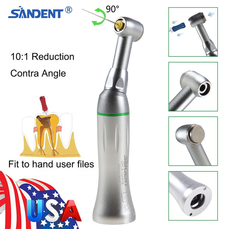 Dental 10:1 Endo Contra Angle Handpiece Reciprocating / Files Hand 25mm ...