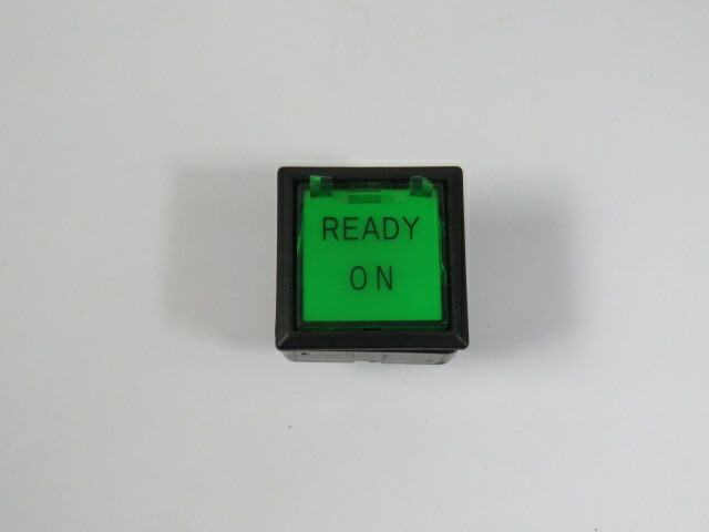 IDEC LW7GL-M1-G Green Square Push Button Operator w/o Guard "READY ON ...
