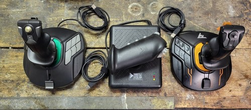 Flight Sticks & Throttle - CH Pro Throttle & Thrustmaster T16000M Left ...