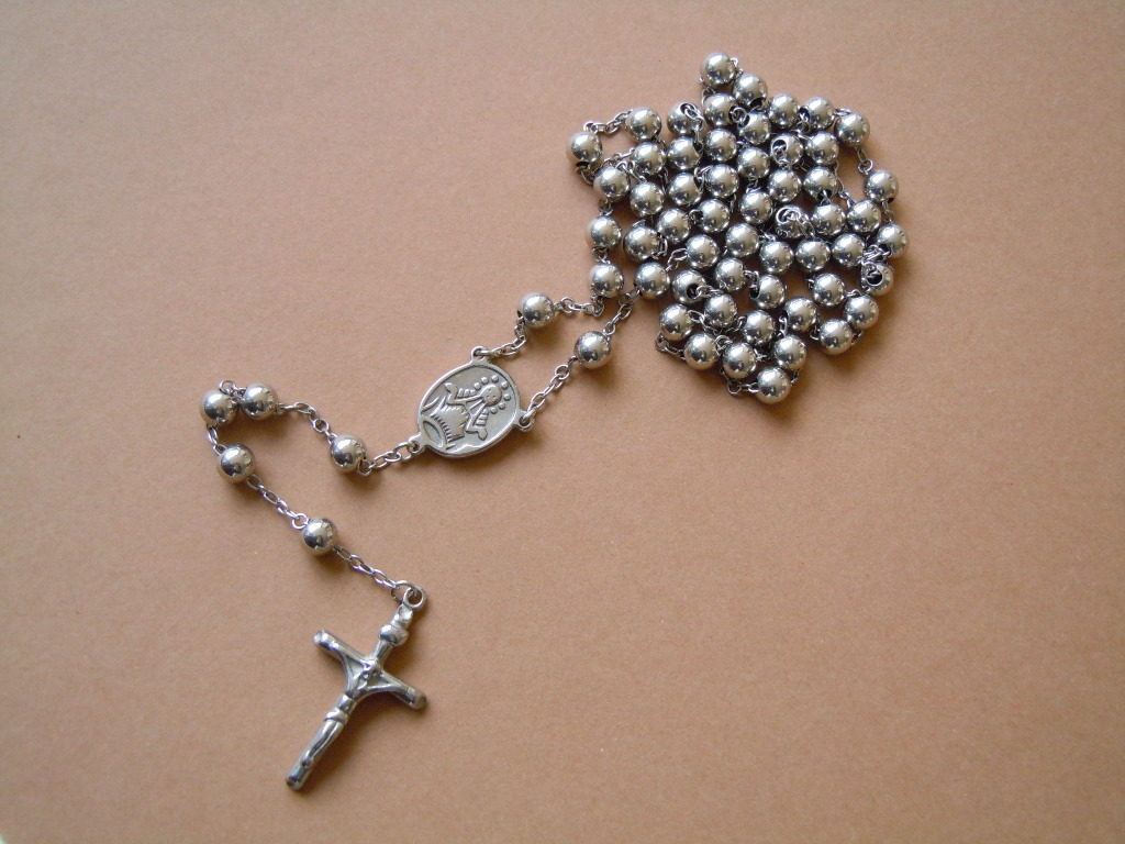 Prayer Chain Rosary Modern Stainless Steel Balls Cruc… - Gem