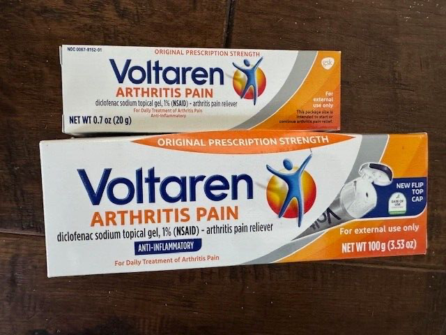 Voltarin 3.53 oz Gel + .7 Tube for Arthritis Pain Relief NEW in Box | eBay
