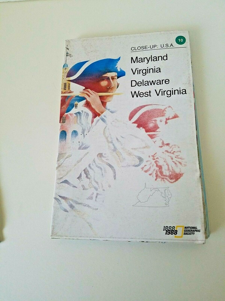 Vintage National Geographic Close Up USA Maps 1988 Lot Of 6 | eBay