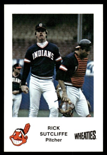 Rick Sutcliffe 1983 Wheaties Cleveland Indians #NNO Cleveland Indians ...