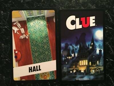 Clue 2015 HALL Location Room Card CLASSIC MYSTERY GAME by Hasbro | eBay