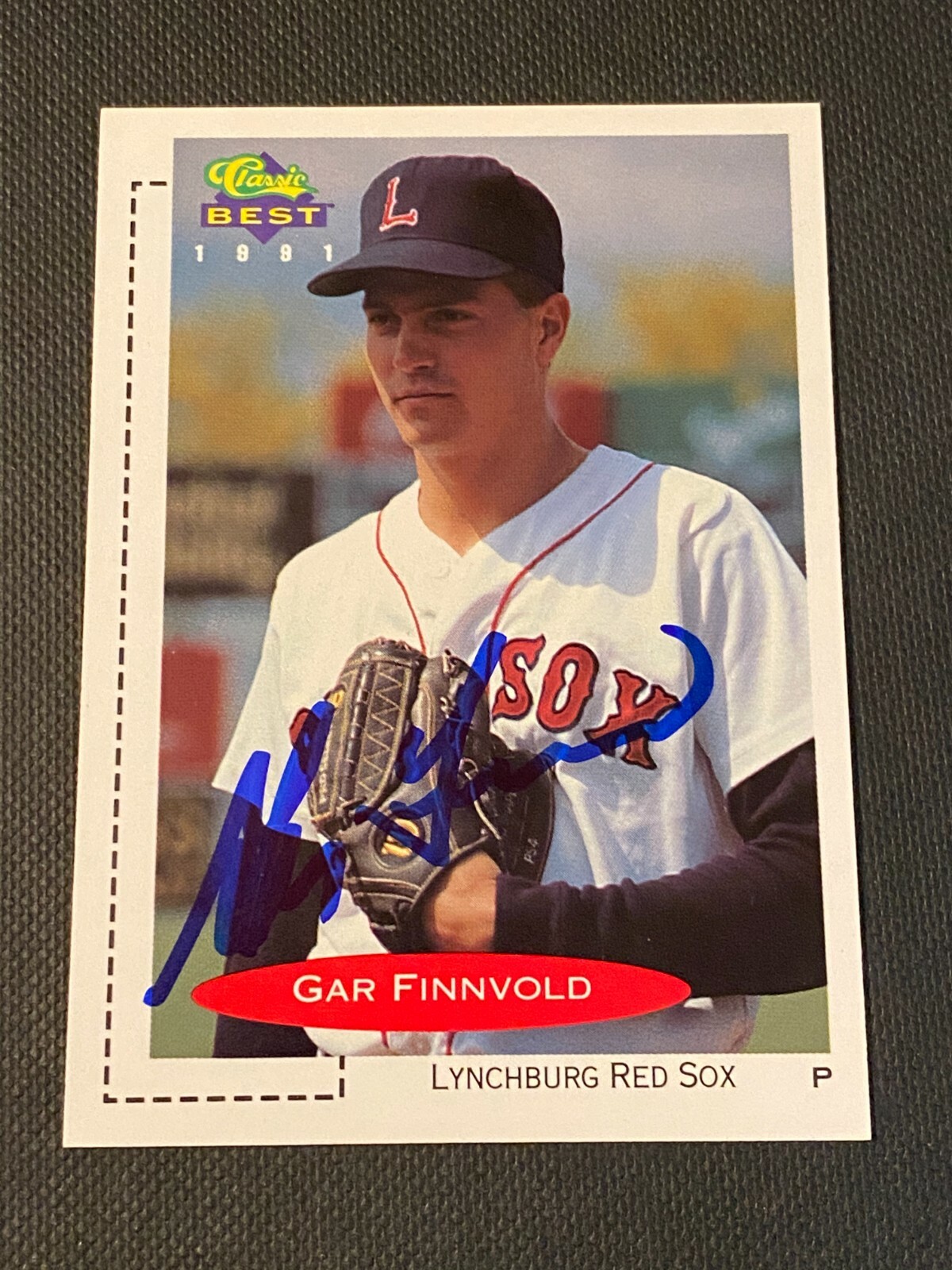 Gar Finnvold Signed 1991 Classic Best Card Auto Boston Red Sox ...