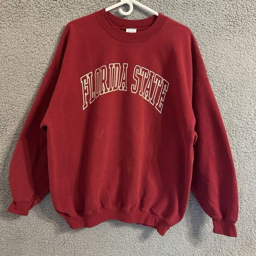 Florida State Seminoles FSU Sweatshirt Red Pullover Gildan Men’s Size ...