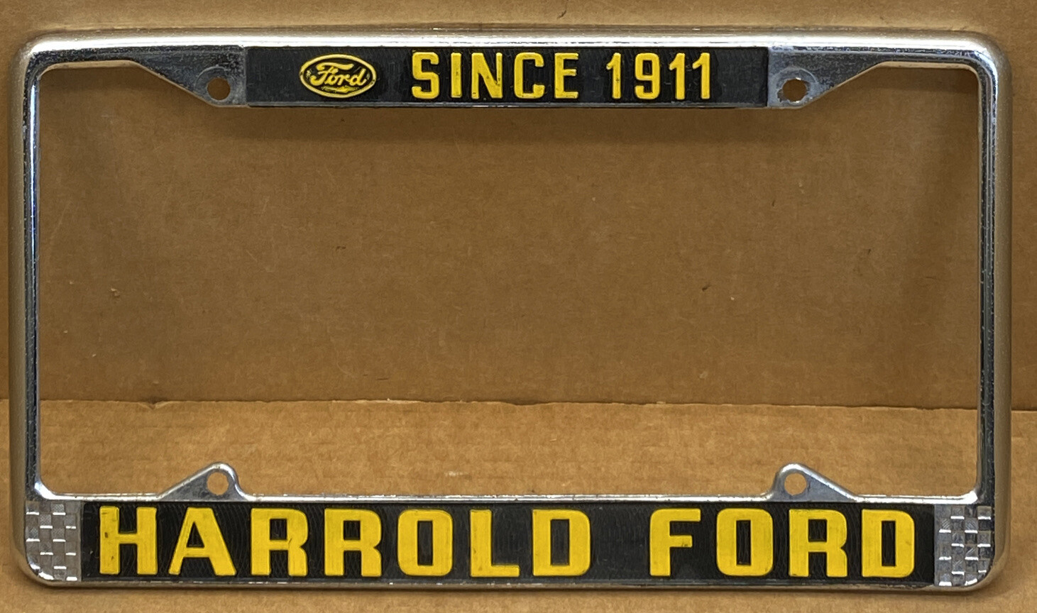 RARE FORD ( SACRAMENTO CA.) HARROLD FORD LICENSE PLATE FRAME | eBay