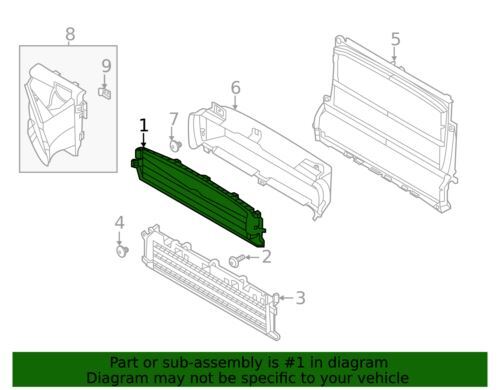 Genuine Jaguar Radiator Shutter Assembly T2H45585 for sale online | eBay