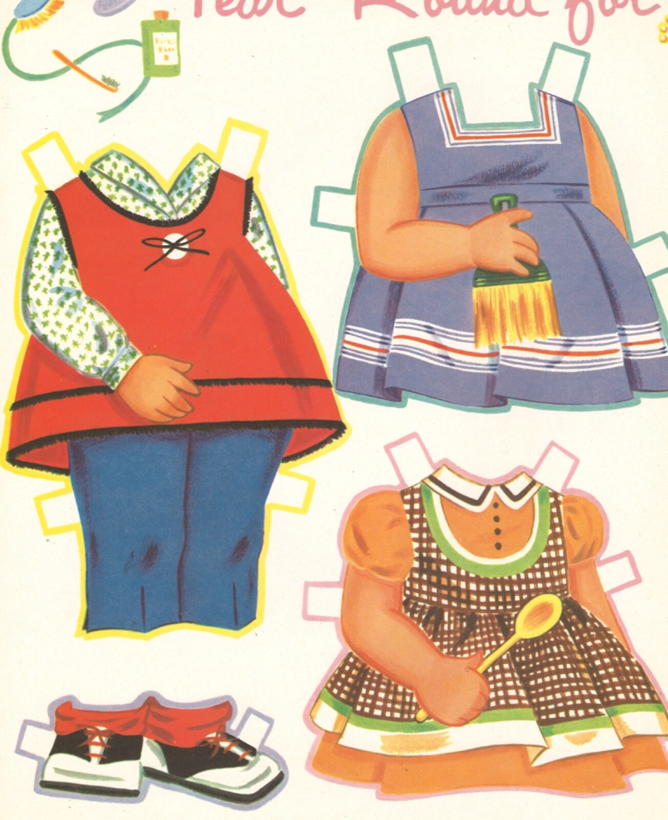 VINTAGE 1950S BIG BETTY LARGE PAPER DOLL ORIG SIZE UNCUT REPOR READ ALL ...