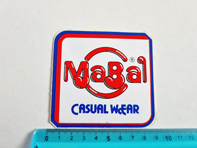 Autocollant Mabal Casual Wear Sticker Vintage Années 80 Original | eBay
