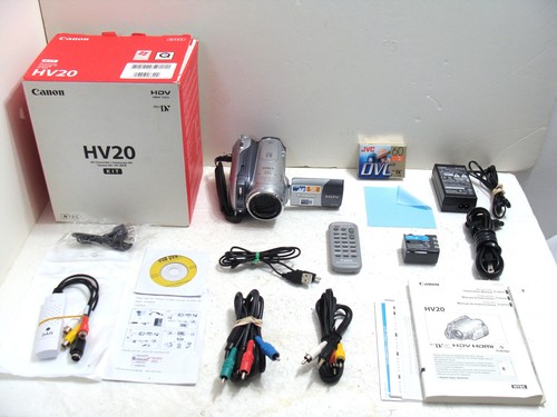 Canon HV20 HDV 1080i Mini DV Hybrid Camcorder CMOS HDMI + Video ...