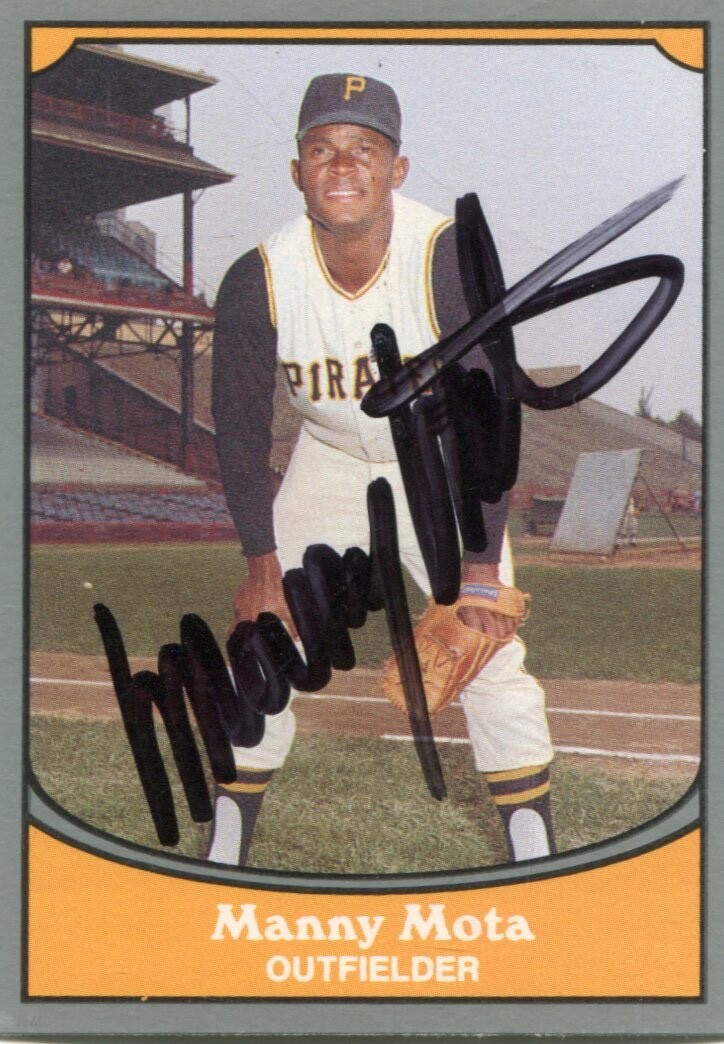 1989 Pacific Legends - MANNY MOTA - Hand Signed Autograph - PITTSBURGH ...