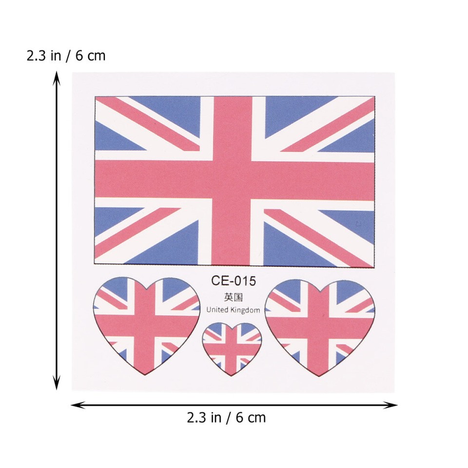 20 PCS/Set British National Flag Stickers Uk Flag Body Sticker | eBay