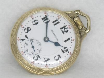 ANTIQUE HAMILTON 992B RAILWAY SPECIAL, SIGNED 3X, BAR-OVER-CROWN CASE ...
