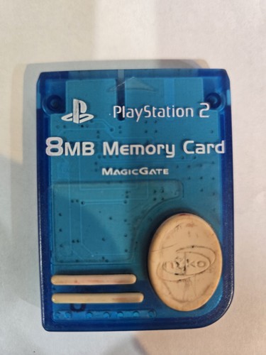 Official Nyko Sony Playstation 2 PS2 8MB Magicgate Memory Card Blue | eBay