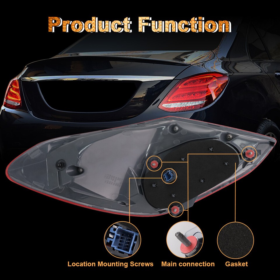 Tail Light For 2015-2018 Mercedes Benz W205 C250 C300 C400 Rear Lamp ...