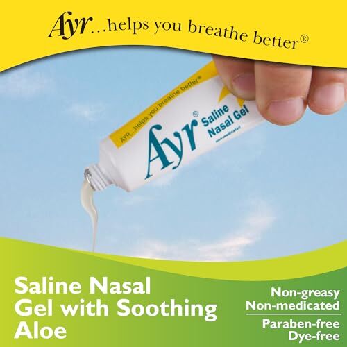 Ayr Saline Nasal Gel, With Soothing Aloe, 0.5 Ounce Tube (Pack of 1) | eBay