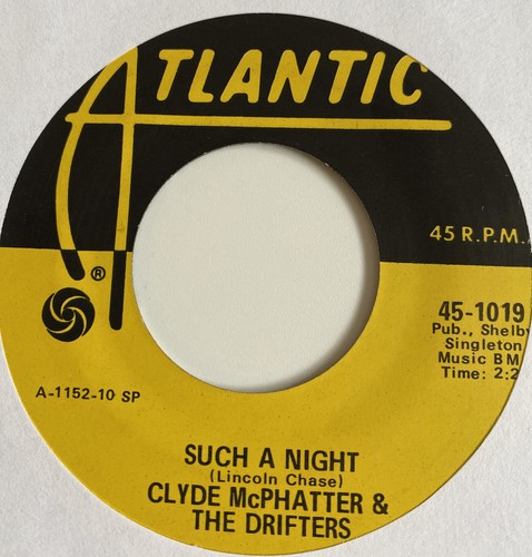 Clyde McPhatter & Drifters 45 Such a Night / Lucille NEW reissue ...
