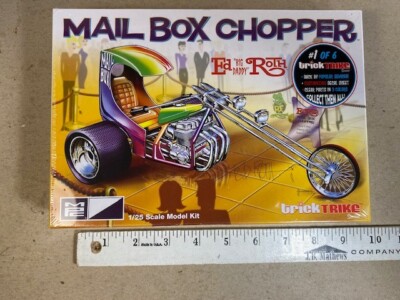 NEW MPC Ed Roth's Mail Box Chopper Trick Trikes Series 1:25 model kit ...