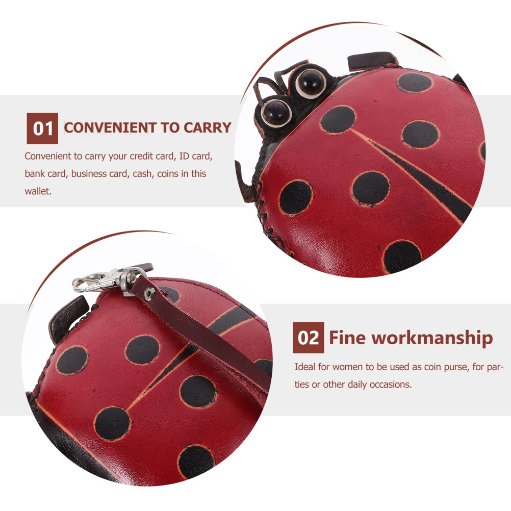 Ladybug Coin Purse Change Pouch Wallet Toddler Travel Novelty | eBay