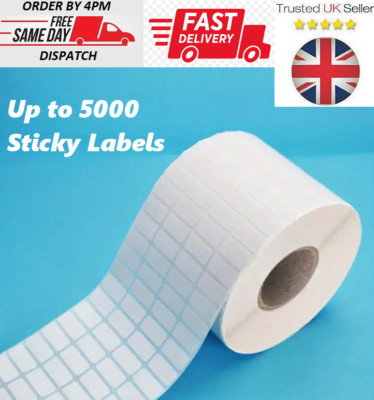 Small White Sticky Labels 20 x 10mm Price Stickers Tags Blank Self ...