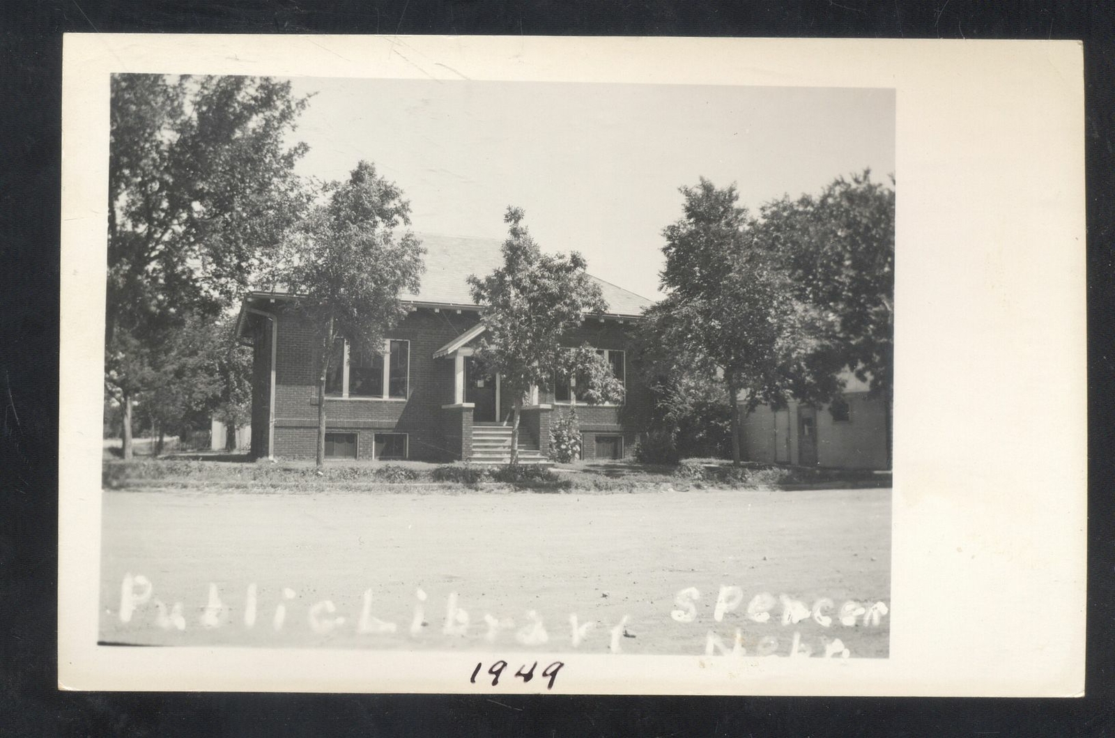 RPPC SPENCER NEBRASKA PUBLIC LIBRARY VINTAGE REAL PHOTO POSTCARD | eBay