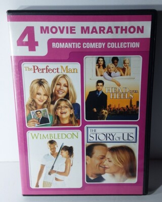 4 Romatic Com DVD- The Perfect Man , Head Over Heels , Wimbledon ...