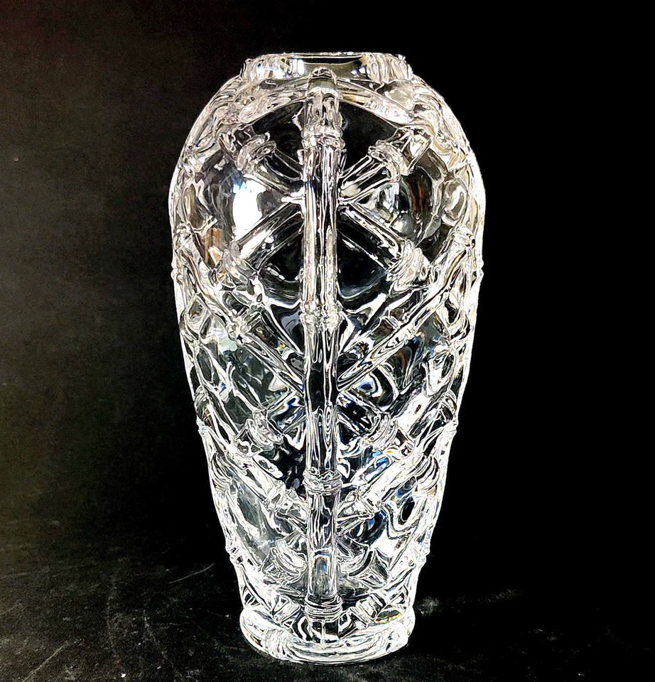 TIFFANY & CO BAMBOO VASE, Cut Lead Crystal, 7", Made in England | eBay
