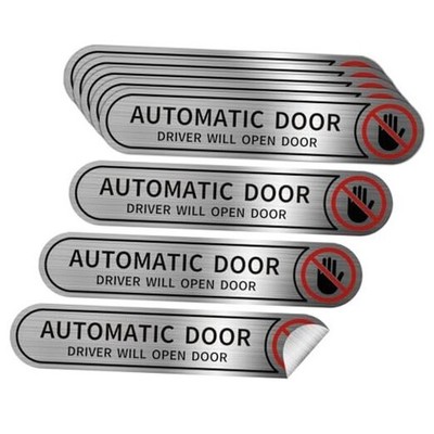 8 Pieces Automatic Door Driver Will Open Door Stickers for Cars ...
