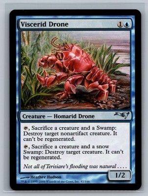 Magic MTG Coldsnap Theme Deck Reprints Viscerid Drone #42/144 TCG CCG ...