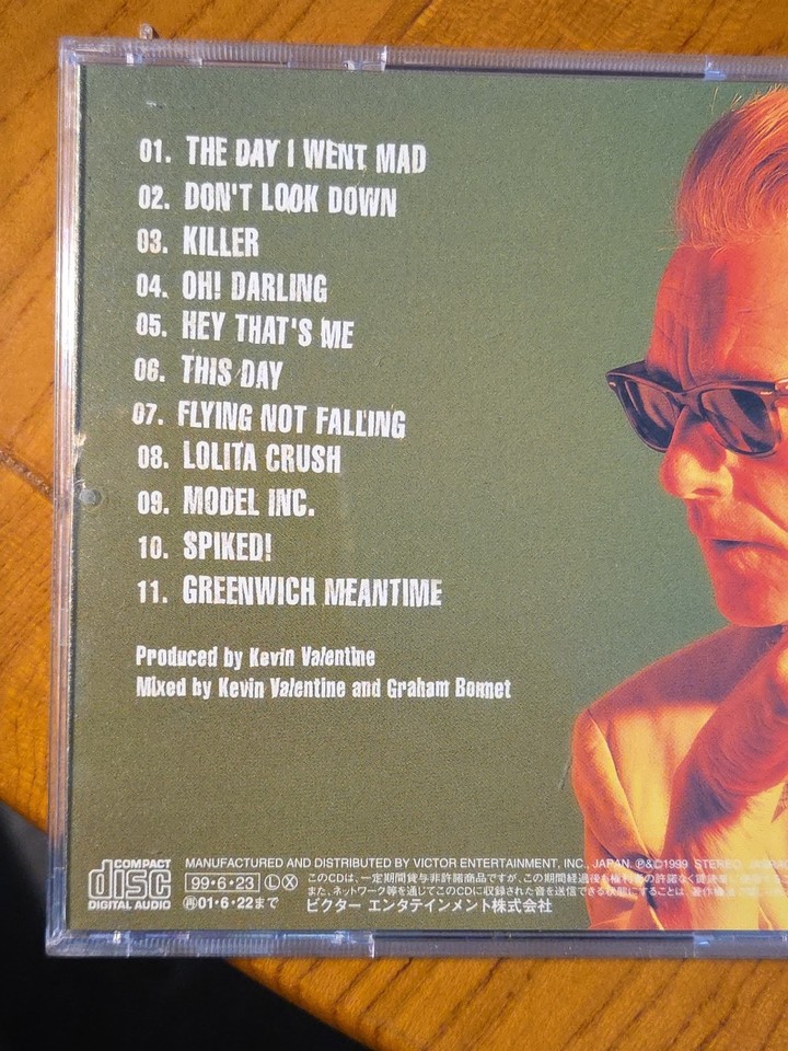 Graham Bonnet – The Day I Went Mad JAPAN CD Victor 1999 VICP-60639 | eBay