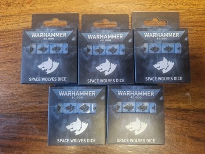 Games Workshop Warhammer 40k Space Wolves Dice Set | eBay UK