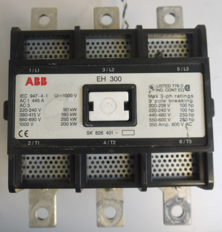 ABB EH 300 Contactor 600 VAC 350A SK 826 401 | eBay