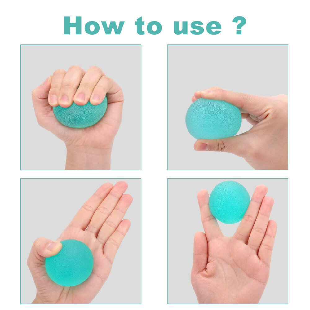 3 Pcs Stress Ball Exercises Squeeze Balls Egg Toy Hand Holding | eBay