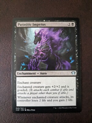 PARASITIC IMPETUS C20 - Magic The Gathering MTG Collectible Card game ...
